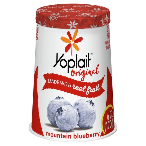 Yoplait Original Mountain Blueberry Low Fat Yogurt, 6 oz - The Fresh Grocer