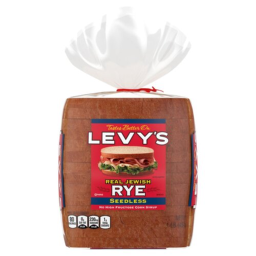 Levy's Real Jewish Rye Seedless Bread, 1lb - Fairway