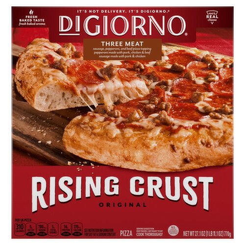 Digiorno Three Meat Rising Crust Original Pizza, 27.1 oz - ShopRite