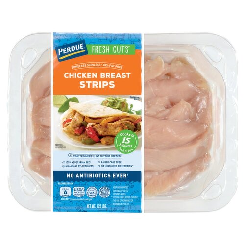 Perdue Fresh Cuts Chicken Breast Strips, 1.25 lbs - The Fresh Grocer