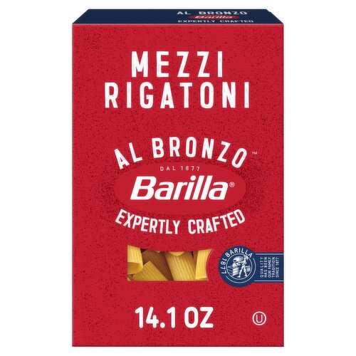 Barilla Al Bronzo Mezzi Rigatoni Pasta, 14.1 oz - ShopRite
