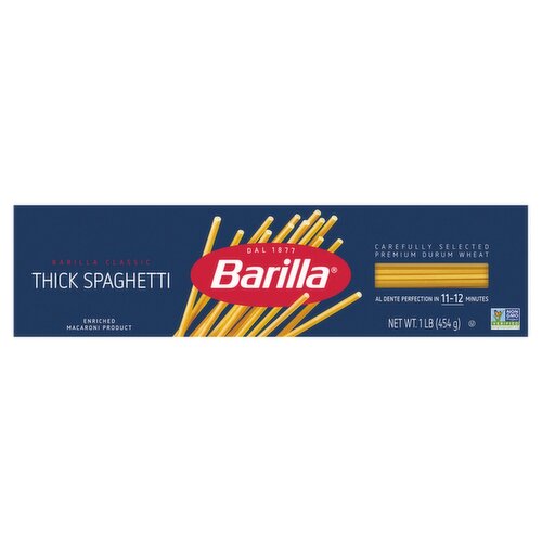 Barilla Thick Spaghetti n.7 Pasta, 1 lb - The Fresh Grocer