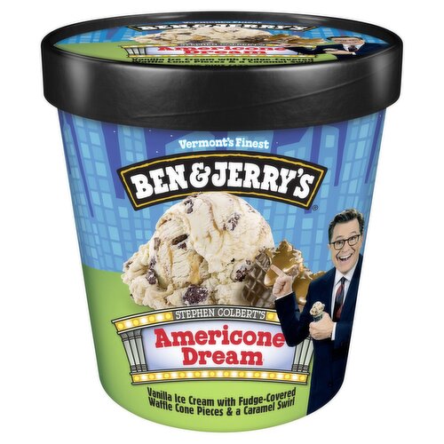Ben & Jerry's Vermont's Finest Stephen Colbert's Americone Dream Ice ...