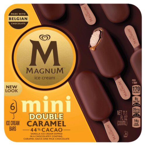 Magnum Ice Cream Bars Double Caramel 11.1 oz, 6 Count - ShopRite