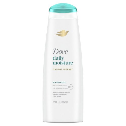 Dove Damage Therapy Daily Moisture Shampoo, 12 fl oz - ShopRite