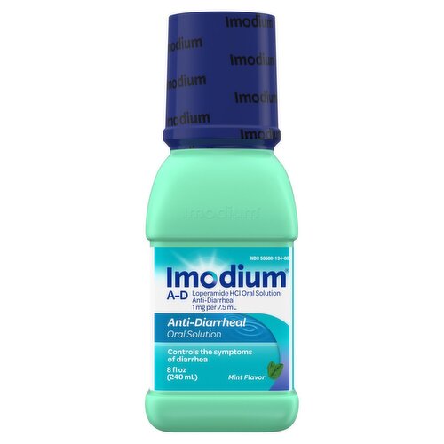 Imodium Mint Flavor Anti-Diarrheal Oral Solution, 8 fl oz - The Fresh ...