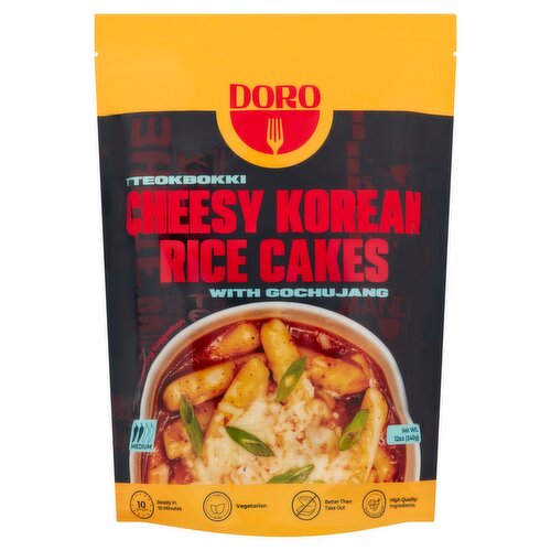Doro Cheesy Korean Rice Cakes with Gochujang, 12 oz - The Fresh Grocer