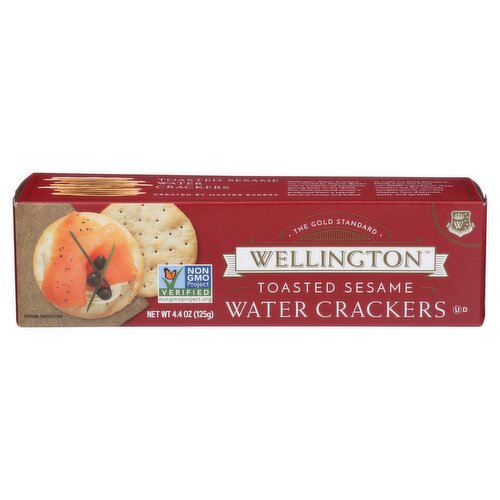 Wellington Toasted Sesame Water Crackers, 4.4 oz - Fairway