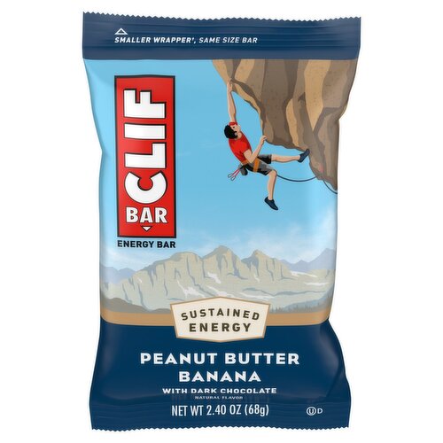 Clif Bar Peanut Butter Banana with Dark Chocolate Energy Bar, 2.40 oz - The Fresh Grocer