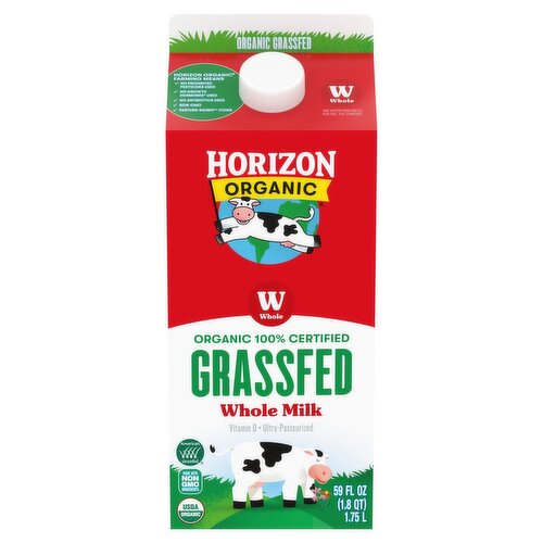 Horizon Organic Grassfed Whole Milk, 59 fl oz - Dearborn