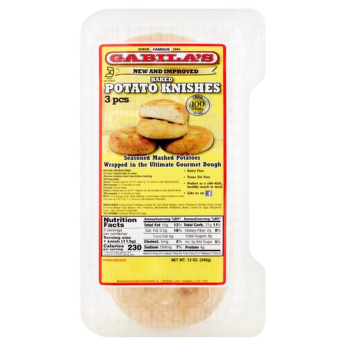 Gabila's Baked Potato Knishes, 3 count, 12 oz - ShopRite