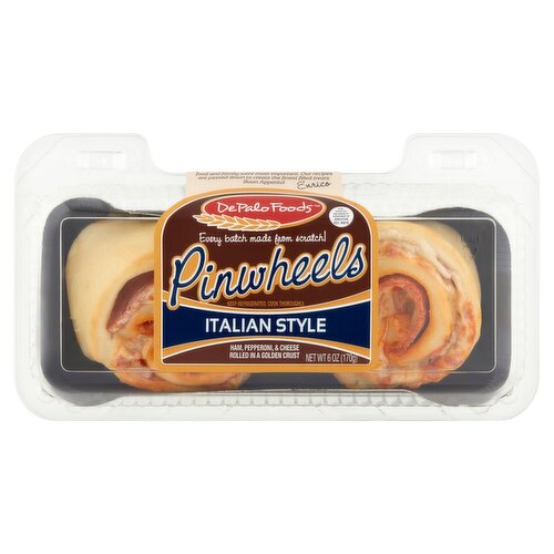 DePalo Foods Italian Style Pinwheels, 6 oz - ShopRite