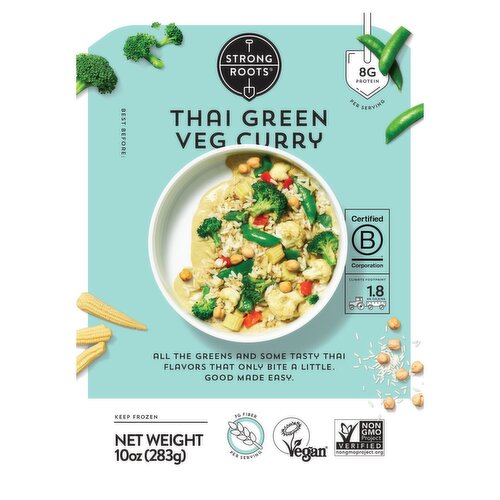 Strong Roots Thai Green Veg Curry, 10 oz - ShopRite