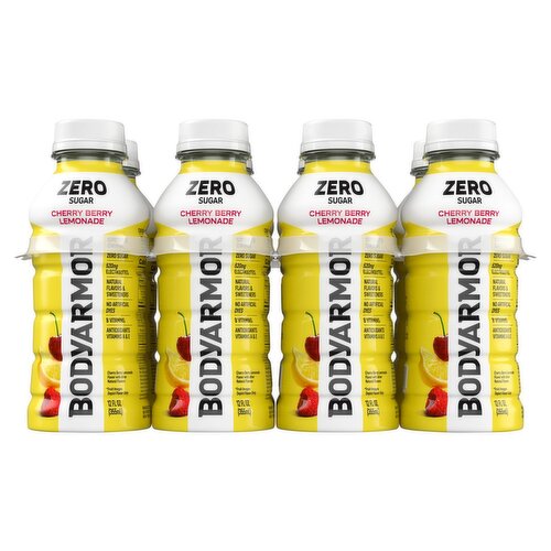 BodyArmor Zero Sugar Cherry Berry Lemonade Sports Drink, 12 fl oz, 8 ...