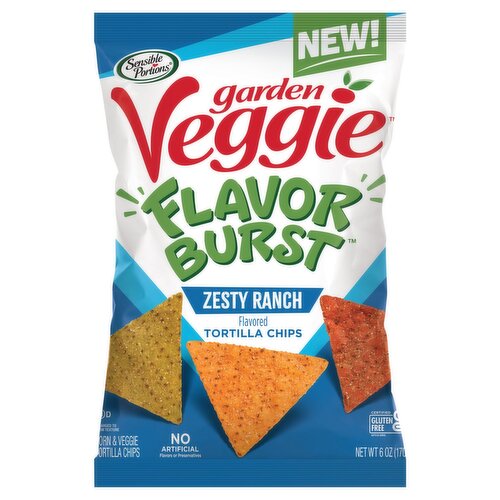 Sensible Portions Garden Veggie Flavor Burst Zesty Ranch Flavored ...