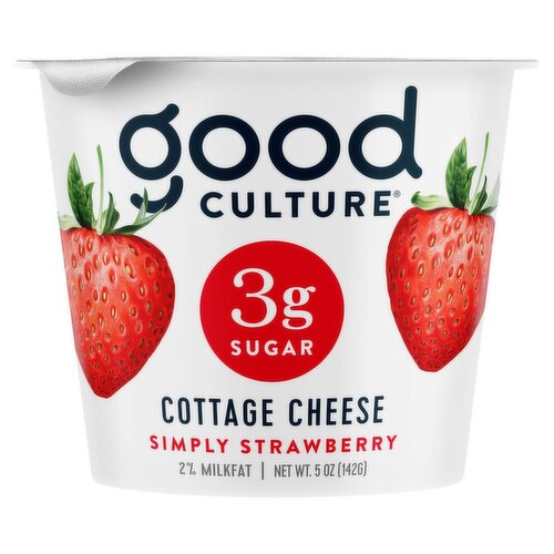 Good Culture Simply Strawberry Cottage Cheese, 5 oz - Fairway