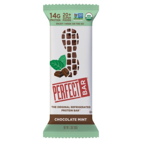 Perfect Bar Chocolate Mint the Original Refrigerated Protein Bar, 2.30 ...